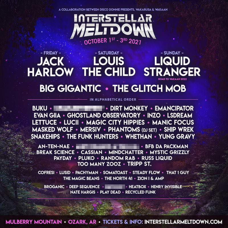 Disco Donnie Presents Interstellar Meltdown 2021 - EDMunplugged